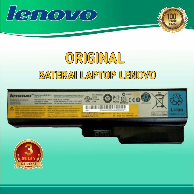 Jual Baterai Battery Batre Original Laptop Lenovo 3000 G450 G430 B460 ...