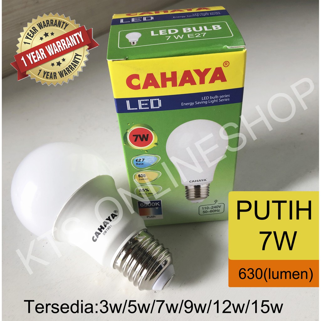 CAHAYA Lampu Led 7 Watt Cahaya Putih | Shopee Indonesia