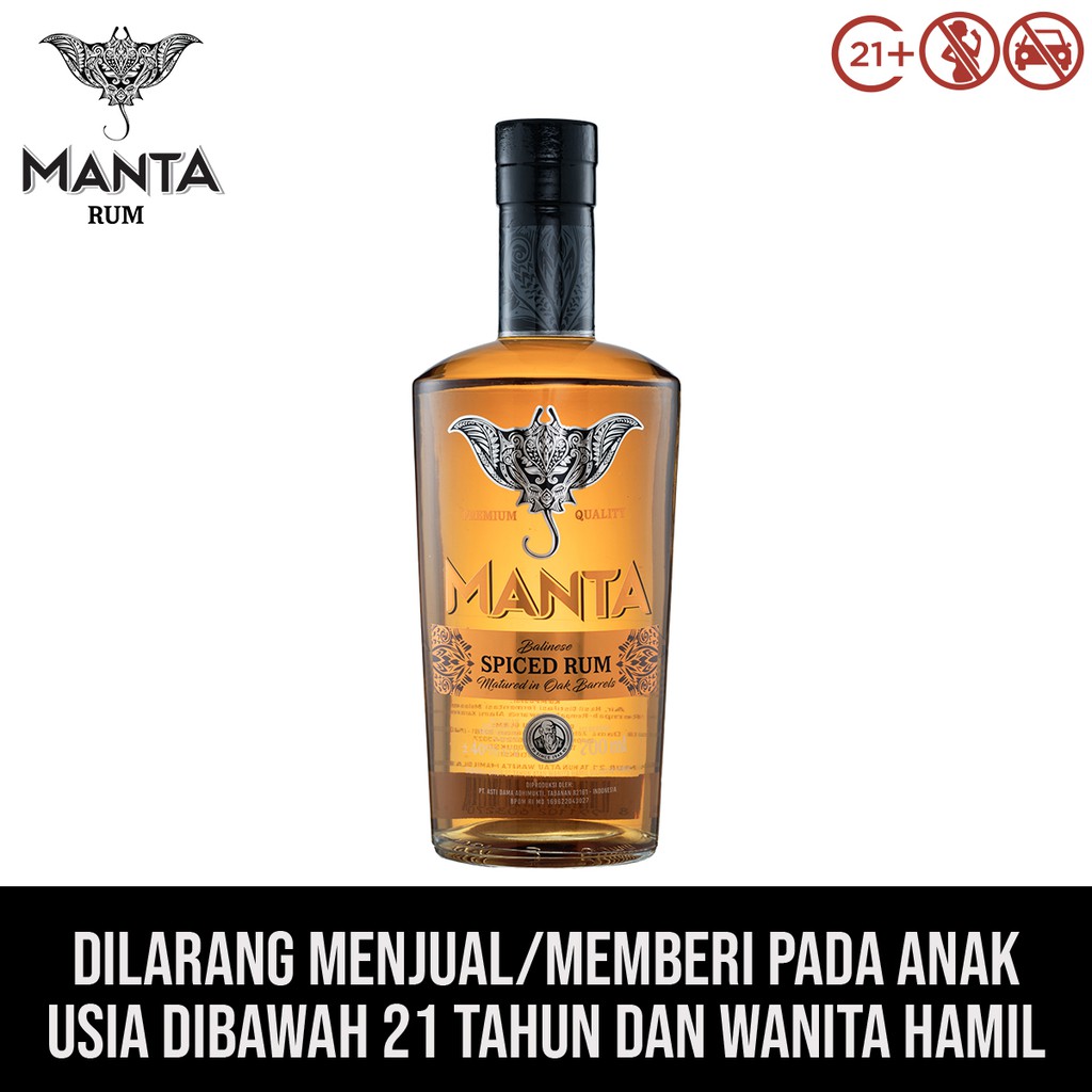 MANTA Spiced Rum Minuman | Shopee Indonesia
