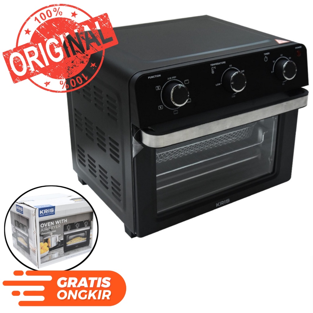 Jual Kris Oven Dengan Air Fryer 22 Ltr 800w - Hitam | Shopee Indonesia