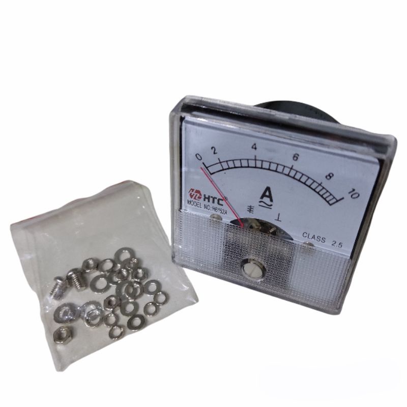 Jual Panel Meter Pengukur Ammeter Analog AC DC 10A Besar H6152A ...