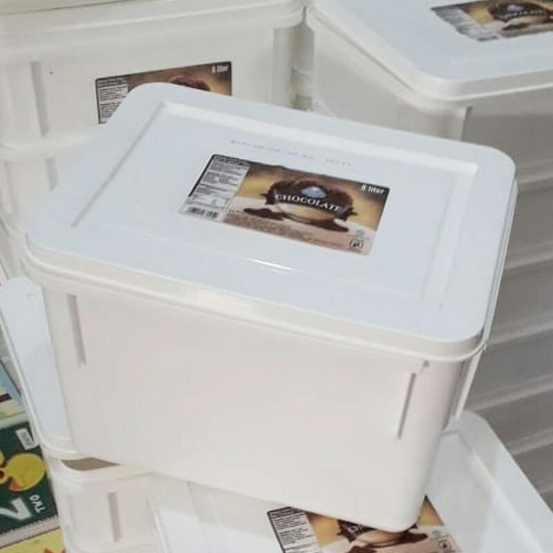Ember Es Krim Box Es Krim 8 Liter Bekas Wadah Kotak Ice Cream Eskrim Es ...