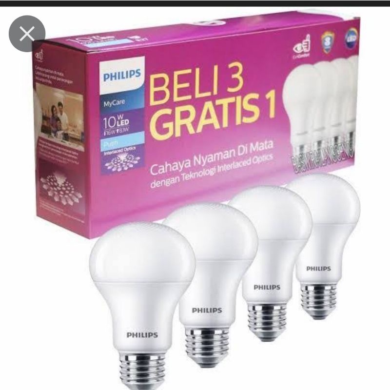 Jual Lampu Led philips 10 watt my care ecer | Shopee Indonesia