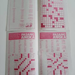 Jual Paket 10 Pcs TTS Huruf dan Angka (Teka Teki Silang) Indonesia ...