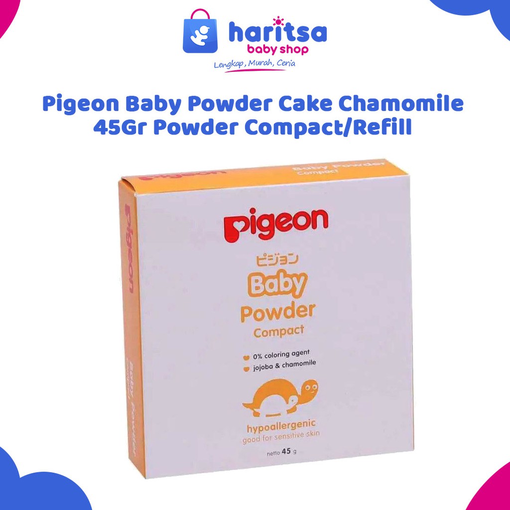 Jual Bedak Pigeon Baby Powder Cake Chamomile 45Gr Powder Compact/Reffil ...