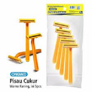 Jual Pisau Cukur Kuning Alat Bedah Pencukur Kumis Jenggot isi 5 Onemed ...