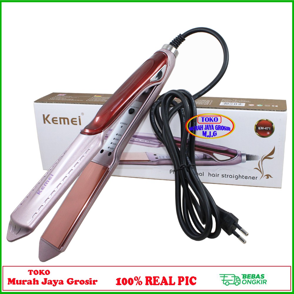 Jual Catok Rambut Kemei KM-471 Profesional Hair Straightener / Catokan ...