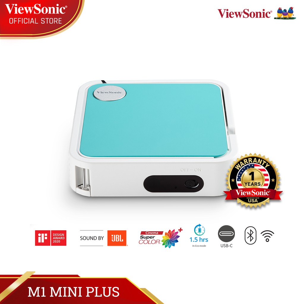 ViewSonic M1 mini Plus - Ultra-Portable Smart LED Projector | JBL ...