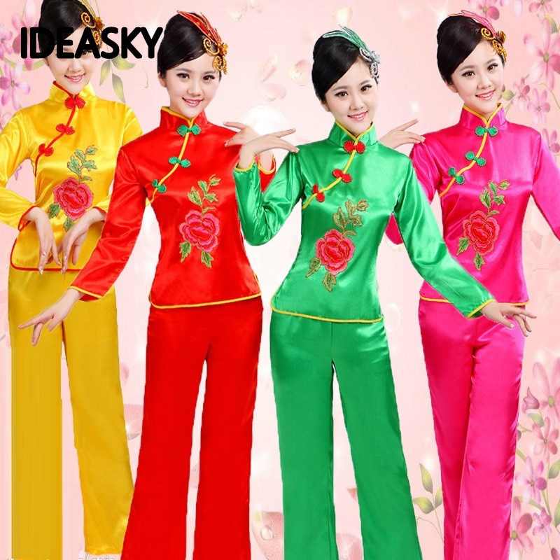 Jual PREORDER Kostum Tari Rakyat Tiongkok Tradisional Nasional untuk ...