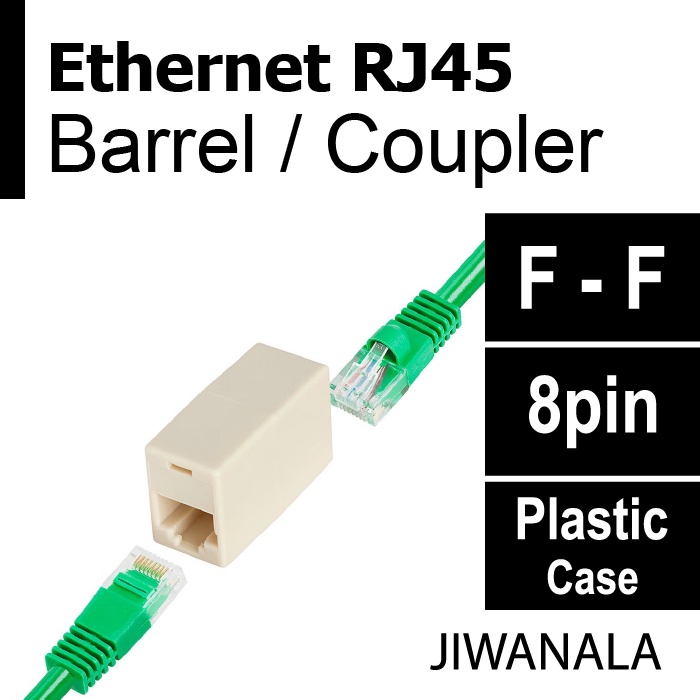 Jual Ethernet RJ45 Barrel Coupler Extender Connector | Shopee Indonesia