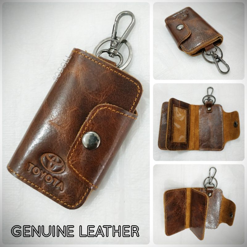 Jual Dompet Stnk Kulit Asli Toyota | Keychain Gantungan Kunci Mobil ...