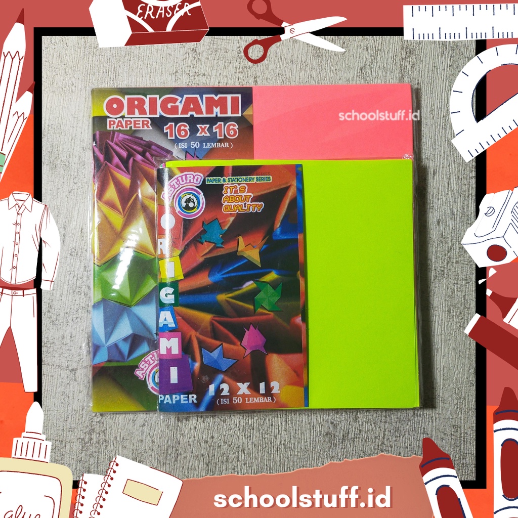 Kertas Origami Asturo Ukuran Kecil dan Besar | Shopee Indonesia