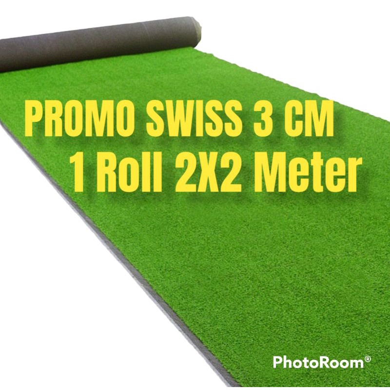 Jual KARPET RUMPUT SINTETIS 1 ROLL UKURAN 2X2 METER TIPE SWISS TEBAL 3 ...