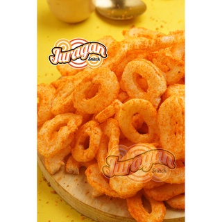 Jual KERUPUK RING IKAN PEDAS 200 gram snack kiloan makanan ringan ...