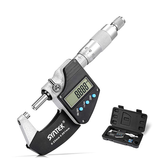 Syntek MIC3CB 0-25mm Digital Micrometer – Karya Mandiri Techindo
