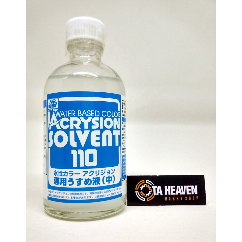 Jual Acrysion Solvent 110ml - Thinner Cat Gundam Model Kit Paint ...