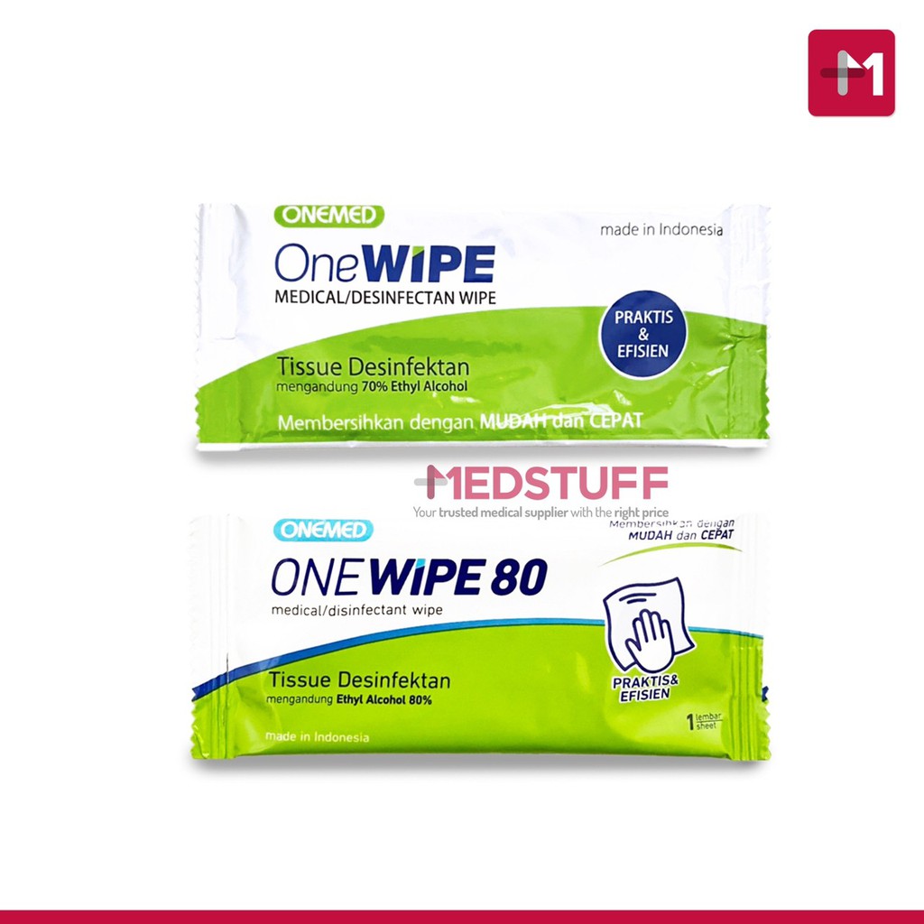 Jual Tissue Basah Onewipe One Wipe Tissu Alkohol Antibakterial | Shopee ...