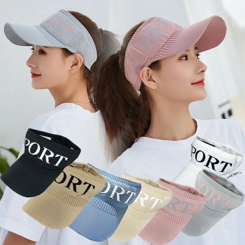 Jual topi golf topi bolong rajut elastis tebal chane sureue topi wanita ...