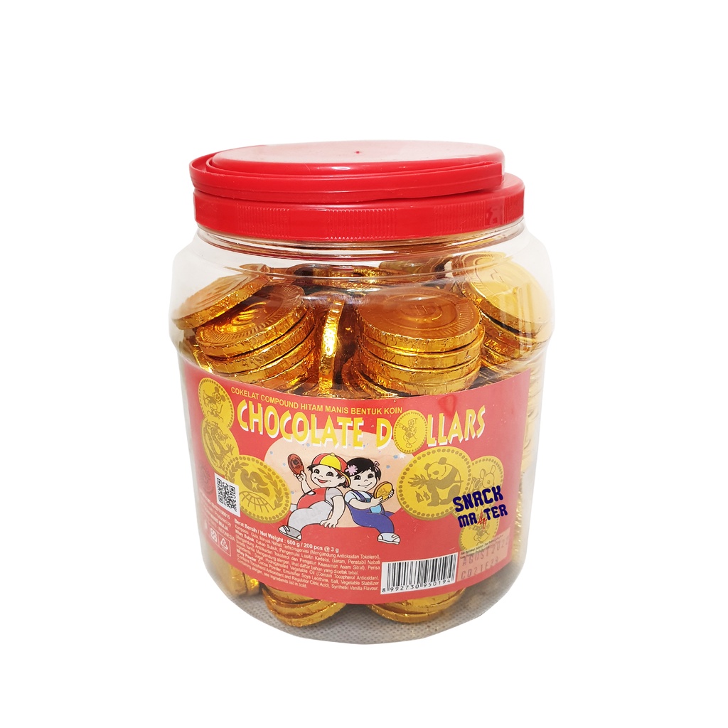 Jual Pusan Cokelat Dollars Coin - Netto 600 gr (Isi 200 pcs) Indonesia ...