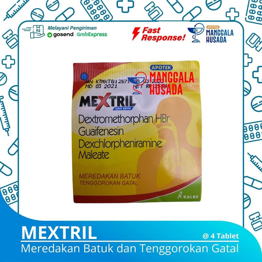 Jual MEXTRIL OBAT BATUK PER STRIP @ 4 TABLET | Shopee Indonesia