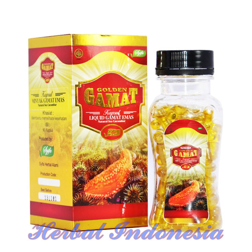 GOLDEN GAMAT OIL 90 Kapsul Minyak Gamat Emas | Shopee Indonesia