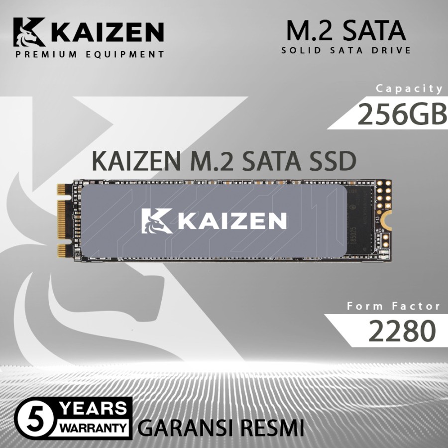 Jual SSD M2 SATA / M.2 SATA / M2SATA 256GB KAIZEN RESMI (GARANSI 5 ...