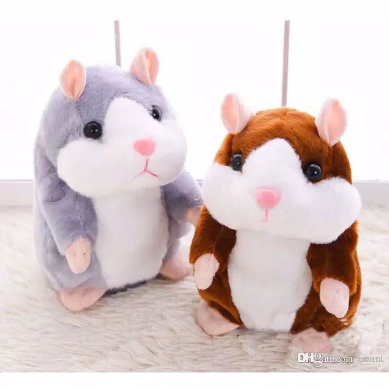 Jual mainan anak boneka hamster lucu bisa menirukan suara apa saja ...