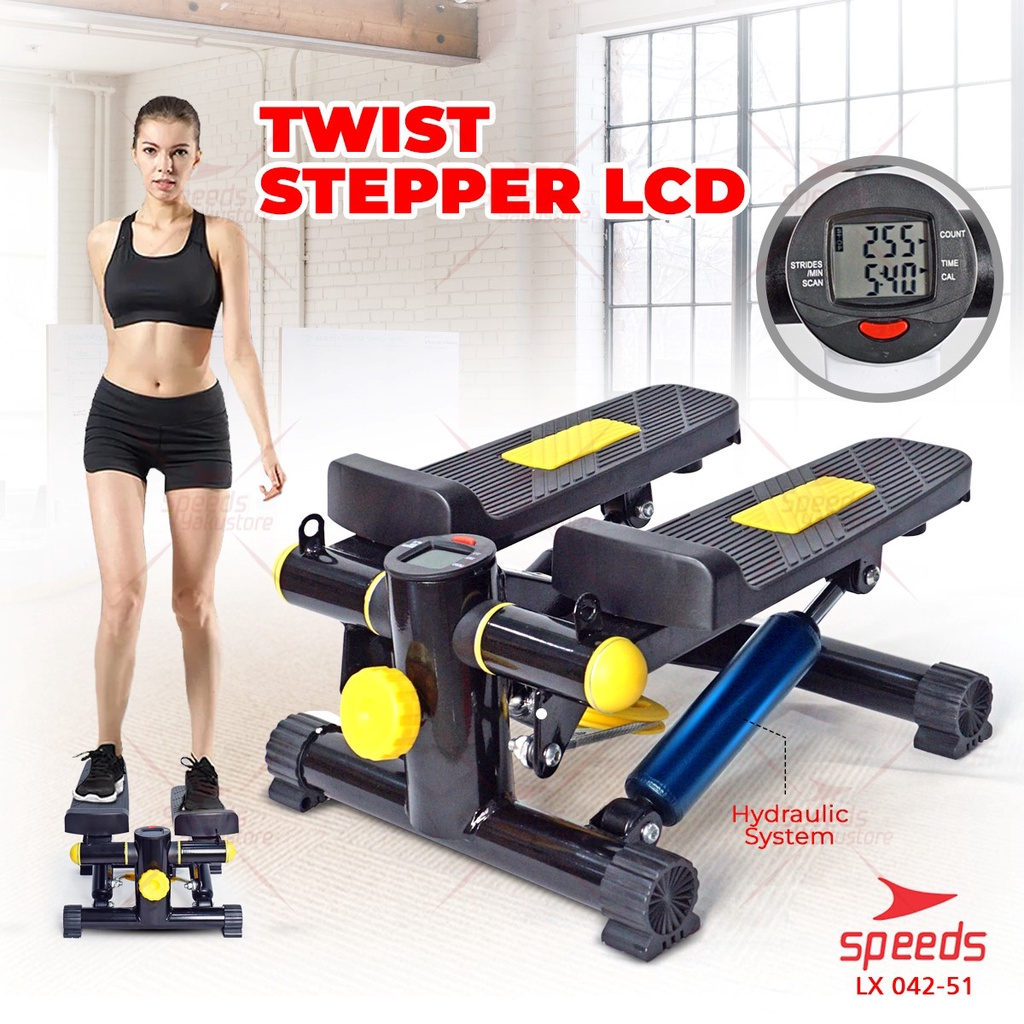 Jual SPEEDS Sport Alat Fitness Olahraga Stepper Hidrolik + Layar LCD ...