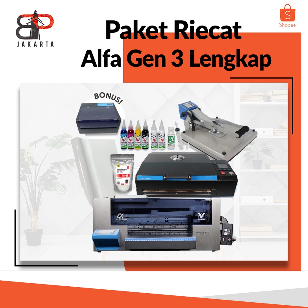 Jual PAKET PRINTER RIECAT ALFA GEN 3 LENGKAP | Shopee Indonesia