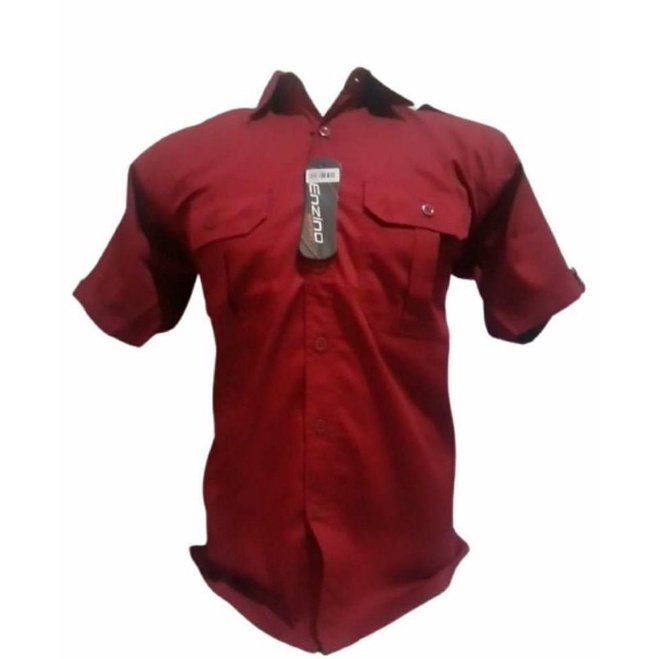 Jual Kemeja Seragam Kerja PDH PDL Maroon | Shopee Indonesia