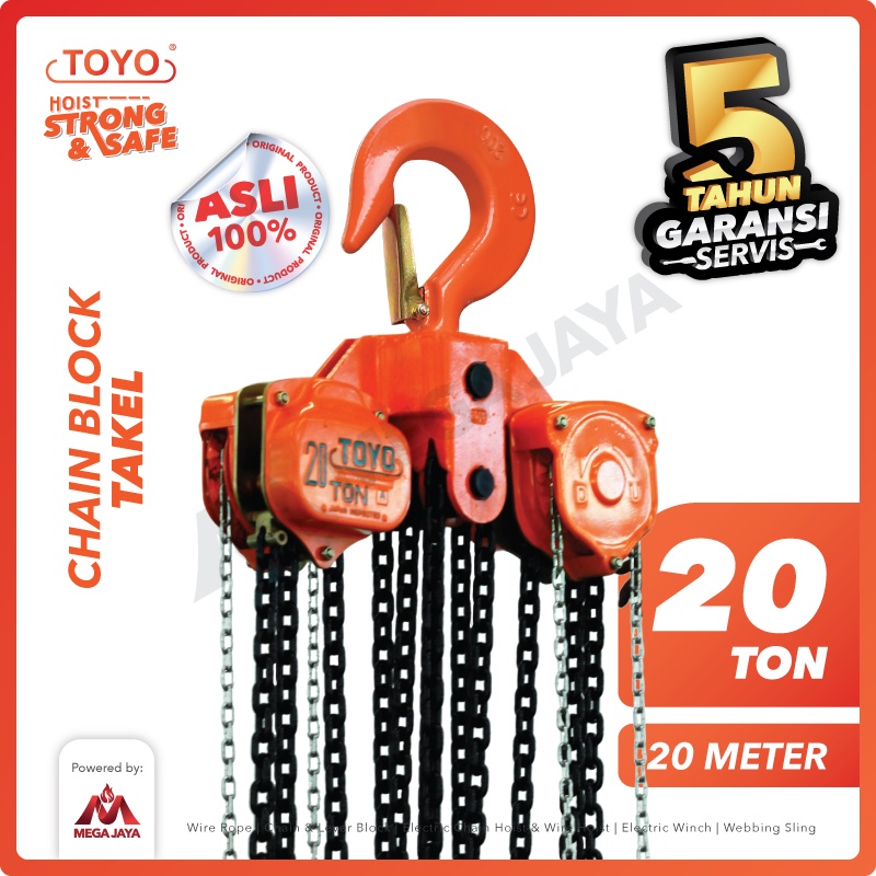 Jual TOYO Chain Block / Takel 20 Ton x 20 Meter | Shopee Indonesia