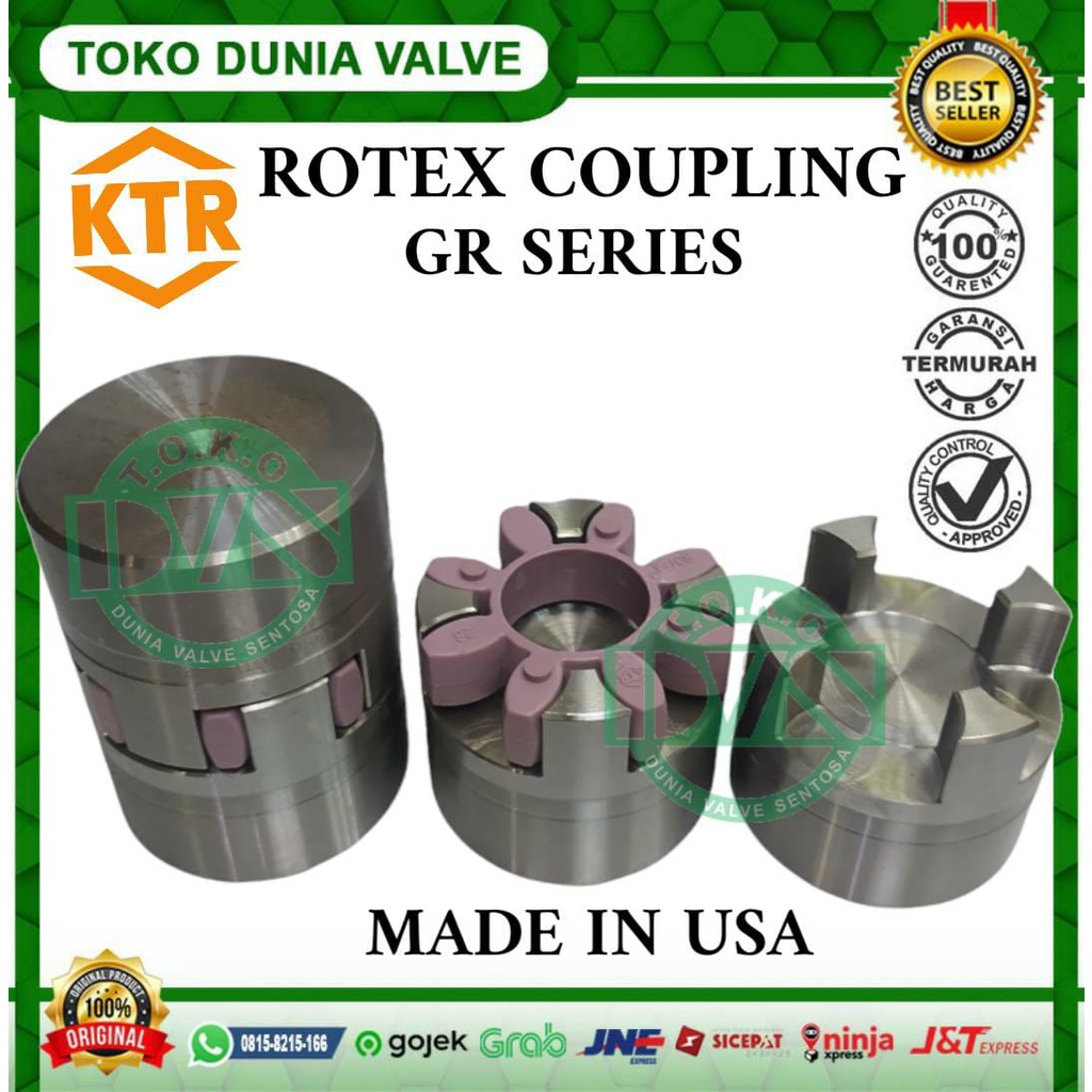 Jual KTR GR 19/24 MAX.BORE 24mm STEEL ROTEX COUPLING LURUS-LURUS - SET | Shopee Indonesia