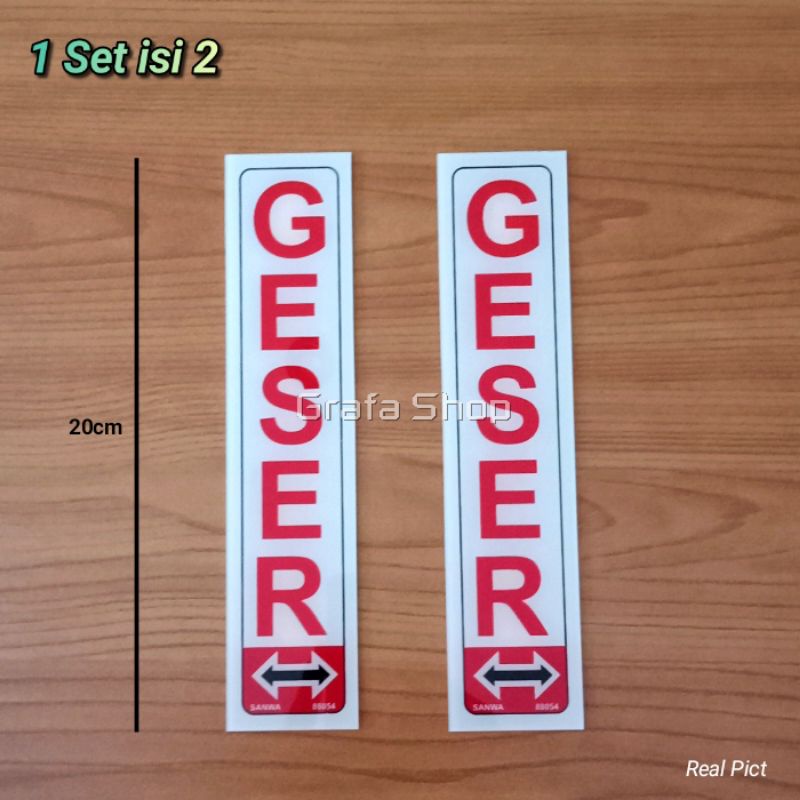 Jual Tulisan Geser 1 set isi 2 bahan akrilik | Shopee Indonesia