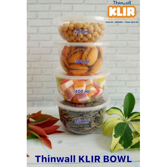 Jual Thinwall KLIR bowl 200ml 300ml 400ml 450ml 500ml isi 25 pcs ... Jual Thinwall KLIR bowl 200ml 300ml 400ml 450ml 500ml isi 25 pcs ...