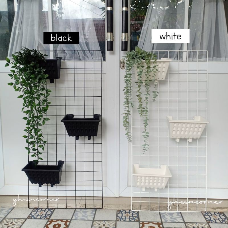 Jual Wall Grid / Wire Mesh / Wire Grid Ram Kawat Set | Shopee Indonesia