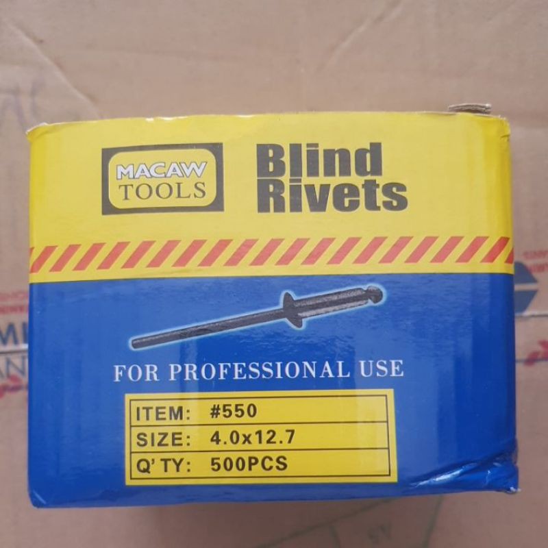 Jual Paku rivet / Blind rivets size 4mm MACAW TOOLS | Shopee Indonesia