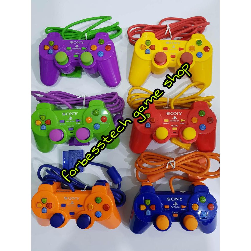 Jual Unik Stik Stick Sony PS2 Warna Tombol Xbox Kabel Serat | Shopee ...