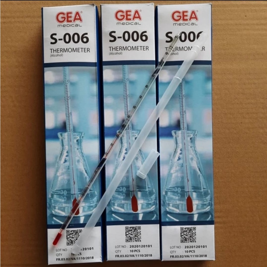 Jual Termometer kaca alkohol 110 c / 150 c | Shopee Indonesia