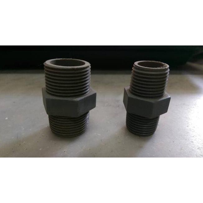 Jual Sale Double Nepel 1/2" 3/4" Pvc / Sambungan Drat Luar Pipa Pvc ...