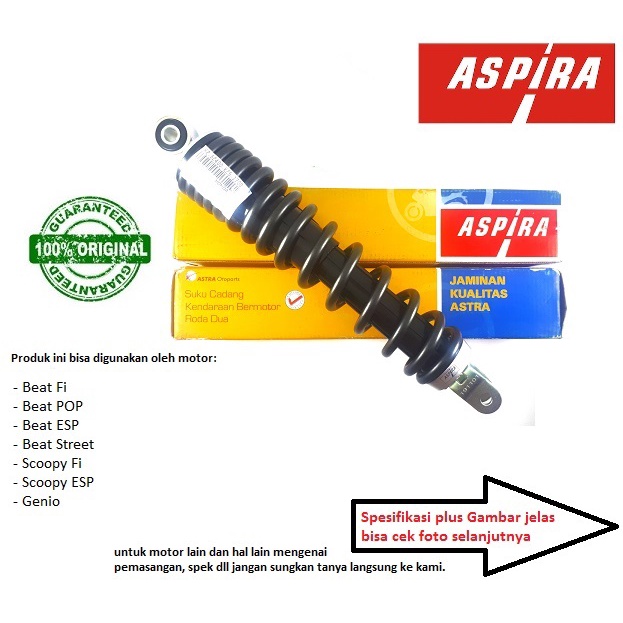 Jual SHOCKBREAKER SHOCK MOTOR MATIC BEAT POP STREET SCOOPY FI ESP ISS ...