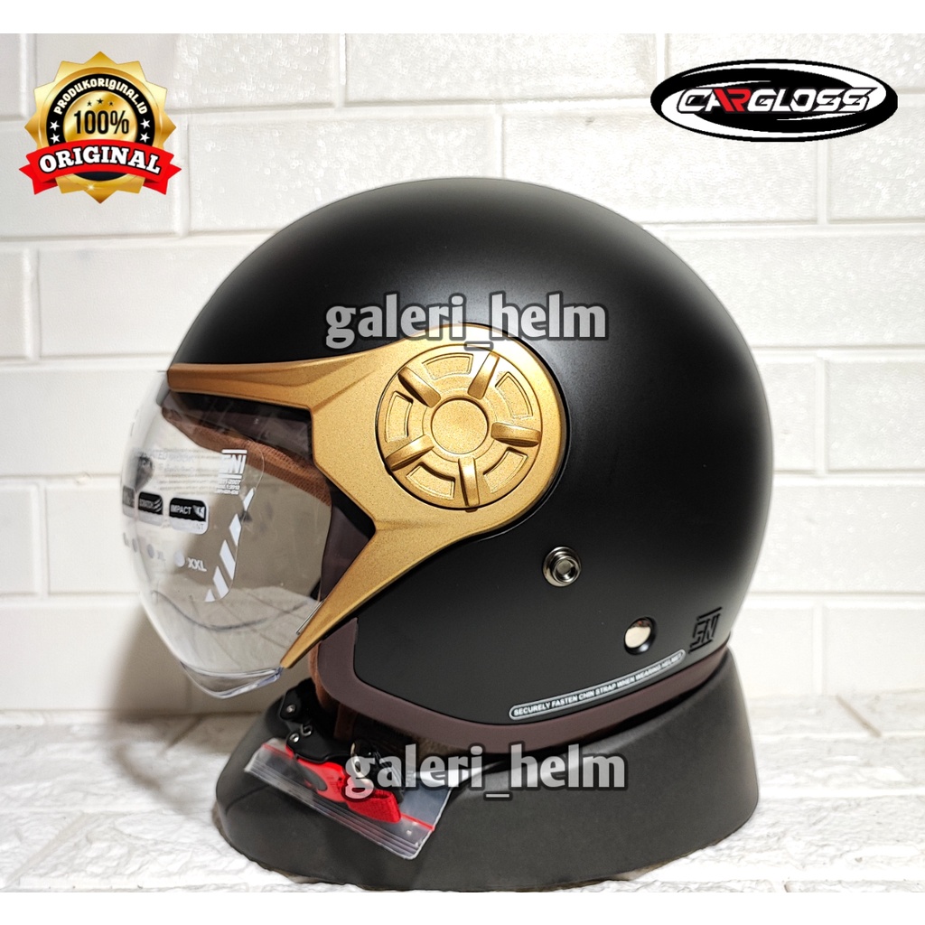 Jual HELM CARGLOSS YRH HIJAB BLACK DOFF|HITAM DOP | Shopee Indonesia