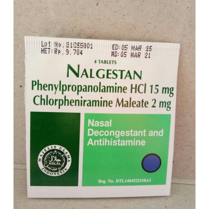 Jual nalgestan per 4 tablet. (obat pilek) | Shopee Indonesia