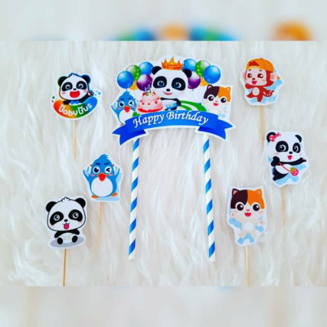 Jual Topper Baby Bus topper ulang tahun topper puding topper tart ...