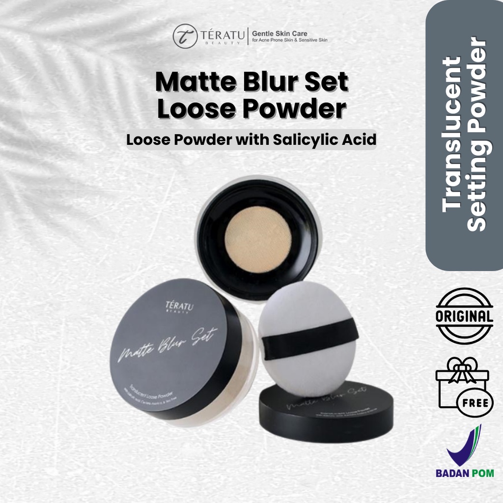 Jual [FREE JEDAI] TERATU BEAUTY MATTE BLUR SET POWDER BEDAK TRANSLUCENT ...