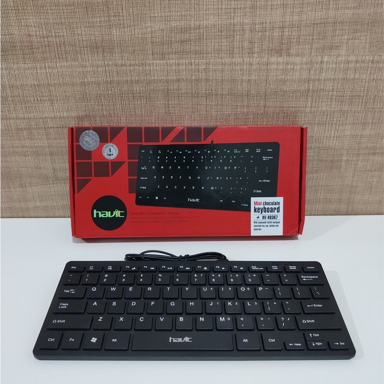 Jual Havit Mini Chocolate Keyboard Ultra Thin (HV-KB367) | Shopee Indonesia