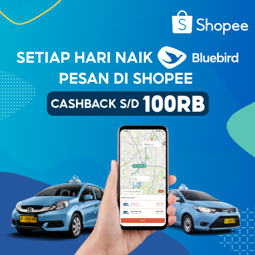 Taksi BlueBird Cashback s/d 100RB