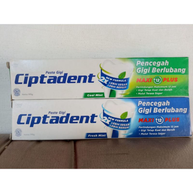 Jual Ciptadent Cool Mint Pasta Gigi Maxi Plus 190gr | Shopee Indonesia