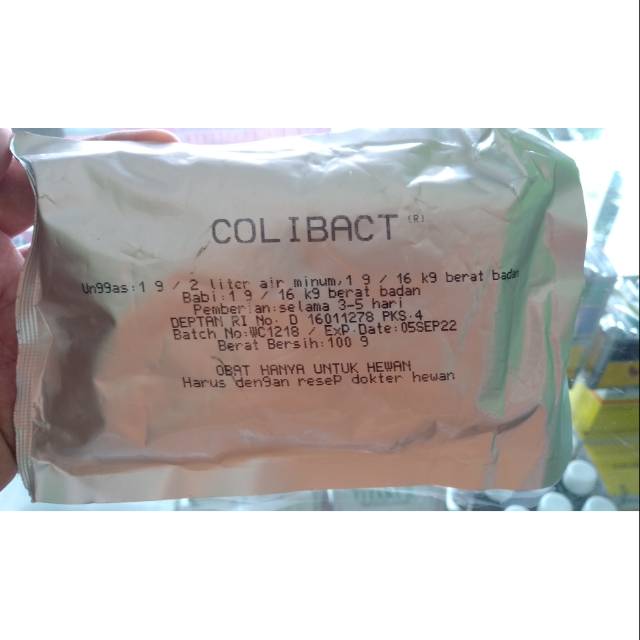 Jual Colibact Serbuk 100gr Obat mencret pada unggas dan babi | Shopee ...