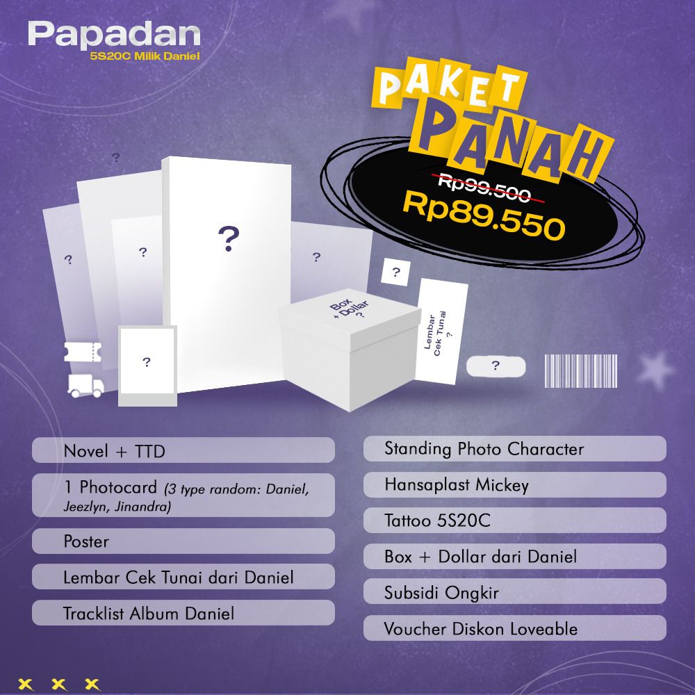Jual NEW-Novel Papadan 5S20C Milik Daniel / Novel Angkasa dan 56 Hari ...