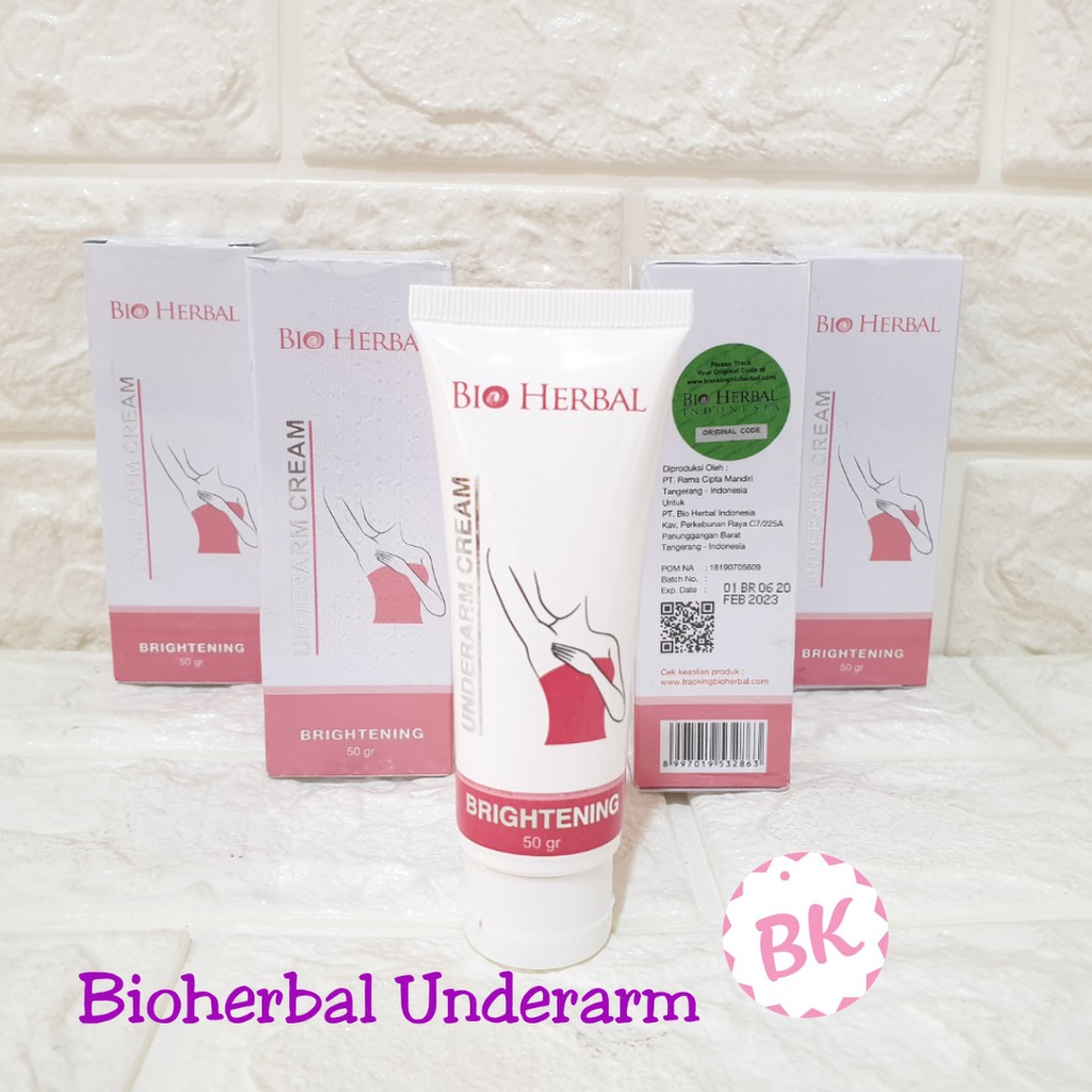 Jual Bio Herbal underarm cream original bioherbal pemutih ketiak ...
